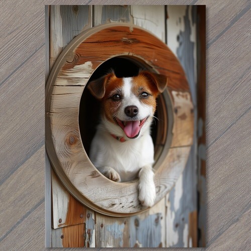 8.5x11" Jack Russell Dog Super Sweet Cute Adorable Cute Fun Happy ...