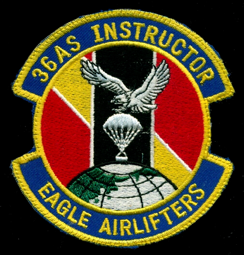 USAF 36th Airlift Squadron INSTRUCTOR Patch J-17 | eBay