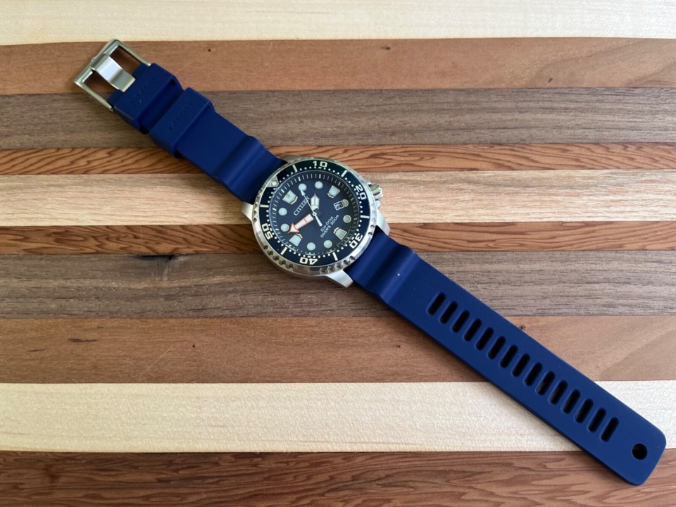 Citizen Promaster Diver BN0151-09L with Aftermarket Rubber Strap ...