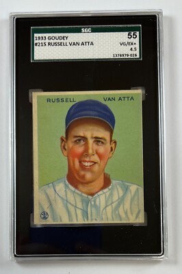 1933 Goudey #215 Russell Van Atta 55 VG-EX+ 4.5 GC28-9026 | eBay