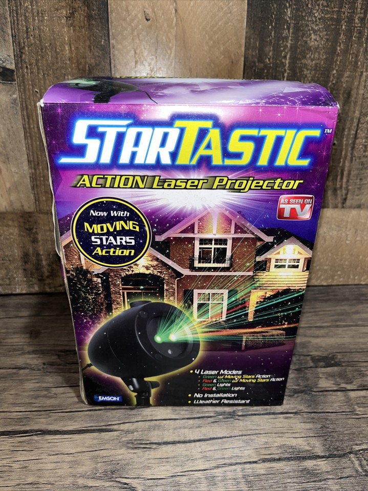 StarTastic Holiday Light Show Action Laser Light Projector ...