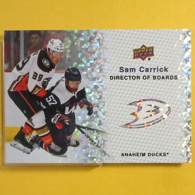 SAM CARRICK 2023-24 DIRECTOR OF BOARDS SPARKLE #DB-3 Anaheim Ducks | eBay