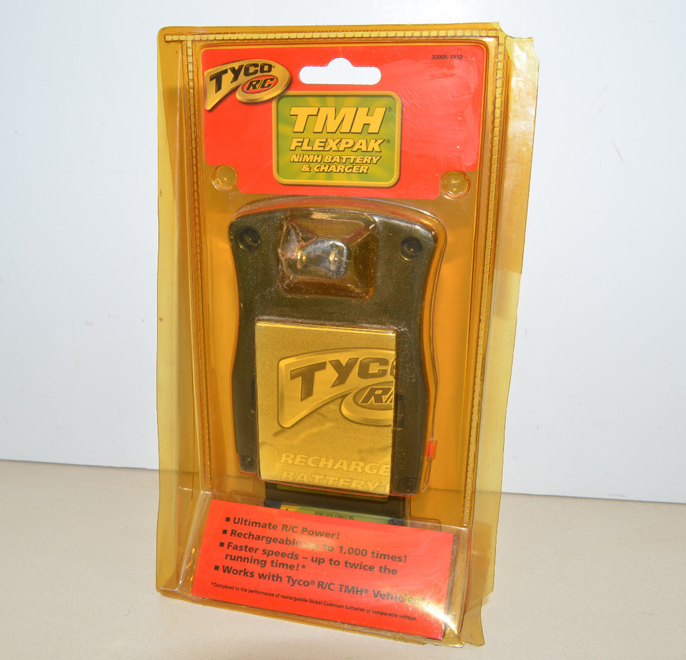 Vintage TYCO RC TMH FLEXPAK NiMH Battery & Charger Sealed Unused 2002 ...