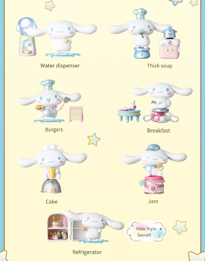 MINISO Sanrio Cinnamoroll Cooking House Series Blind Box Mini Figure ...