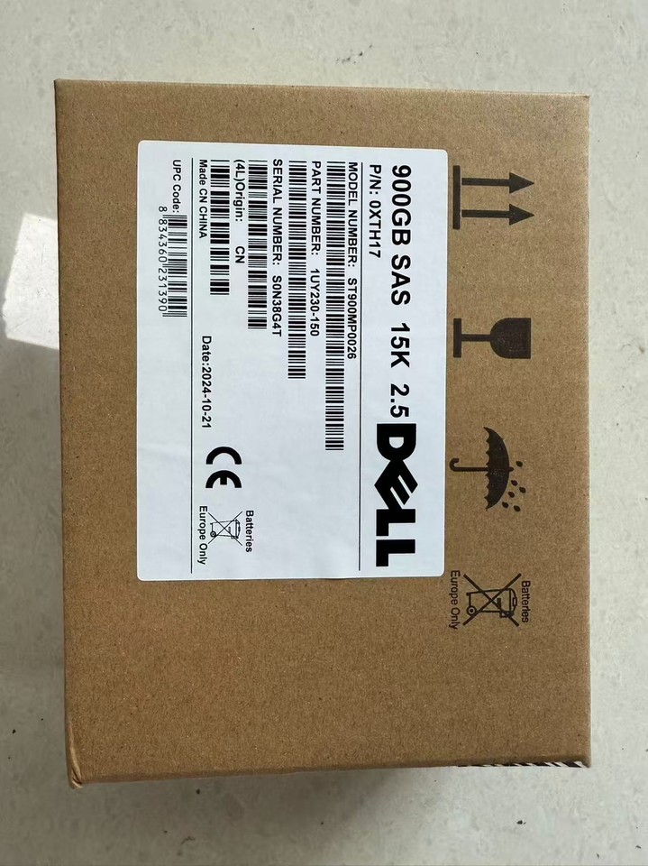 Dell 0XTH17 XTH17 900GB 15K 2.5" SAS 12Gbps HDD v6 ST900MP0026 14G 15G ...