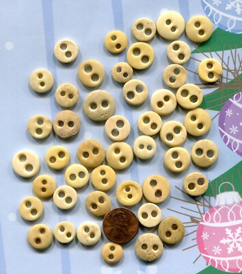 Buttons - Hole Bone Buttons