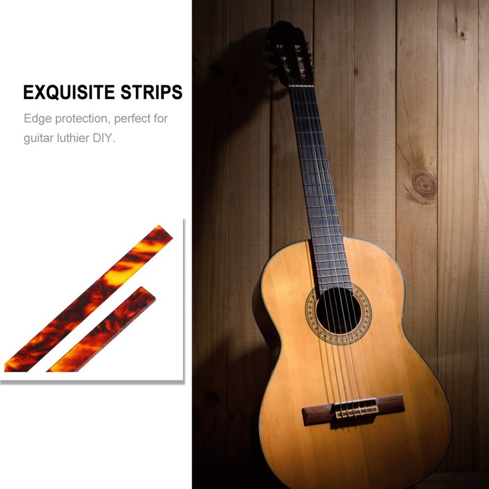 2pcs ABS Binding Purfling Strips Trim Inlay Parts for Guitar Bass ...