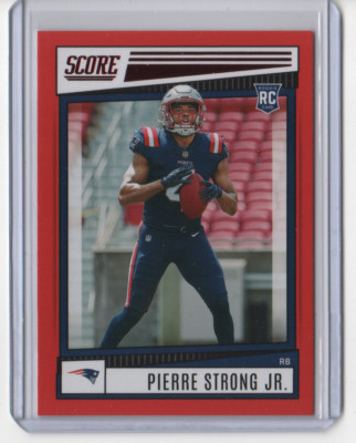 PIERRE STRONG JR. 2022 Score ROOKIES RED #337 NEW ENGLAND PATRIOTS | eBay