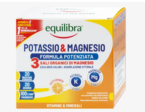 EQUILIBRA Complément Alimentaire De Potassium & Magnésium Formule ...