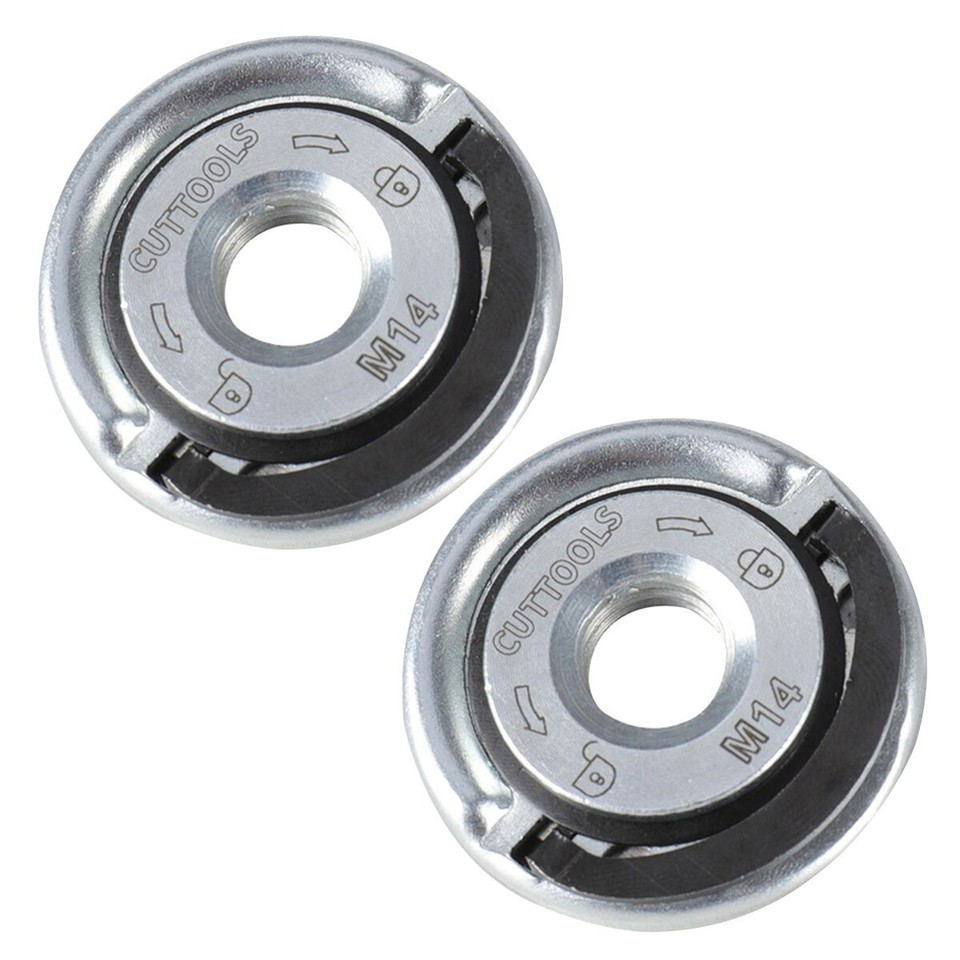 2Pcs M14 Quick Release Heavy Duty Flange Nut for 115m to 230mm Angle ...