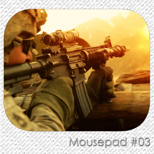 ARMY CUSTOM MOUSE PAD MILITARY GUN RIFLE LOGO MOUSEPAD (MM-06) | eBay