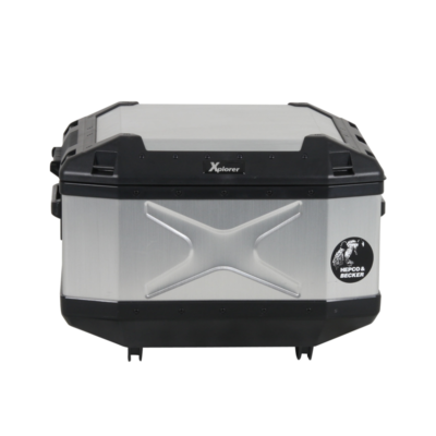 TRIUMPH TIGER TOP BOX XPLORER 45 SILVER & RACK HEPCO & BECKER (1999 ...