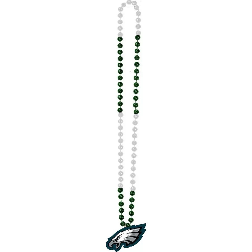 NFL Philadelphia Eagles Mardi Gras Beads With Medallion | eBay