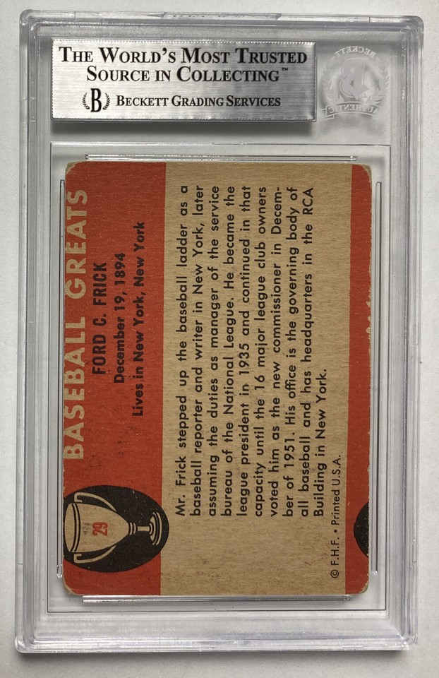 DAVE VAN HORNE SIGNED "HOF 2011" FORD FRICK AWARD 1961 FLEER #29 ...