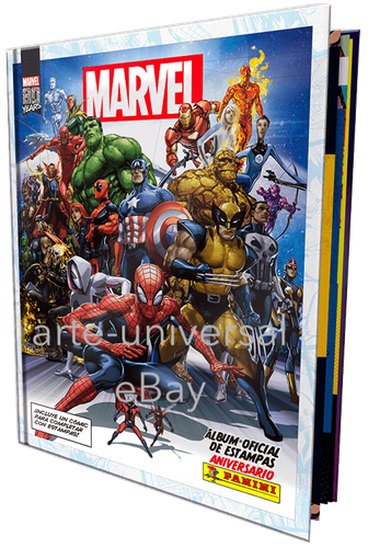 EMPTY HARDCOVER ALBUM Marvel 80th Anniversary Sticker Collection PANINI ...