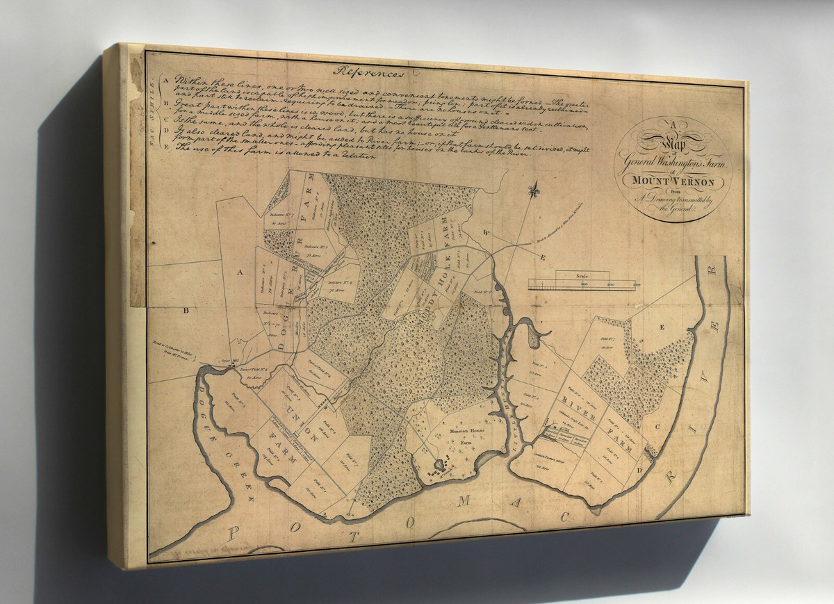 Map Of Mount Vernon Plantation