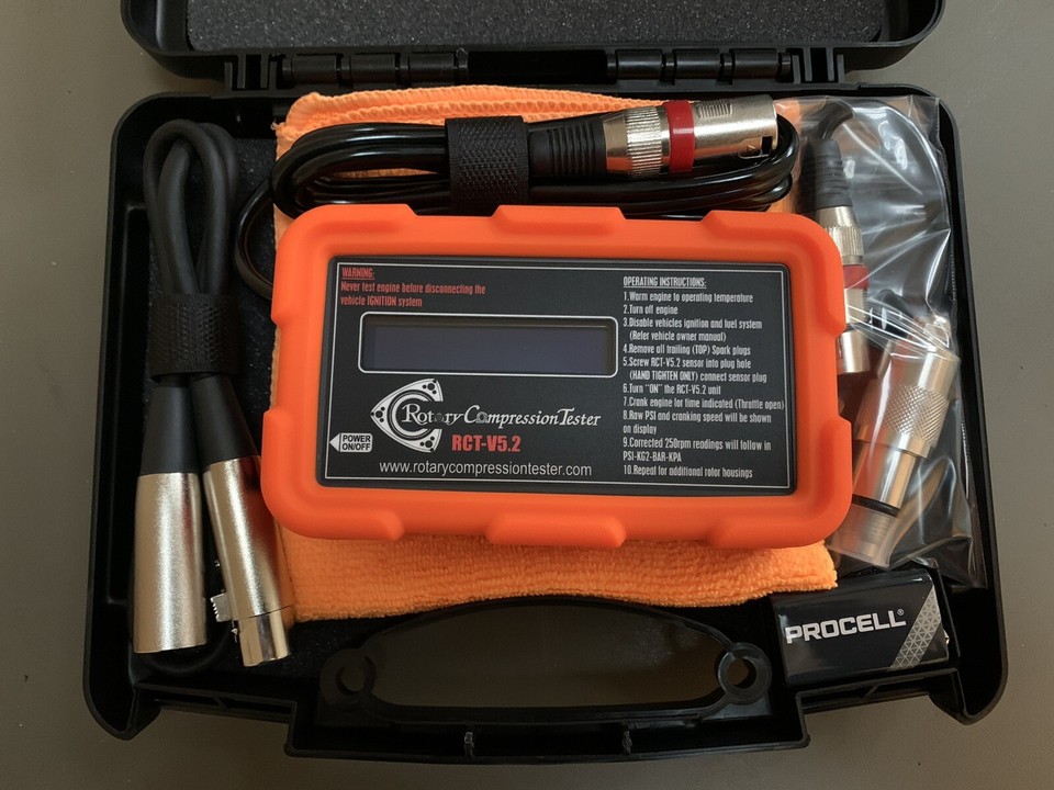 RCTV5.2 Mazda Rotary Engine Compression Tester Rx7 Rx8 13B 12A Choice ...