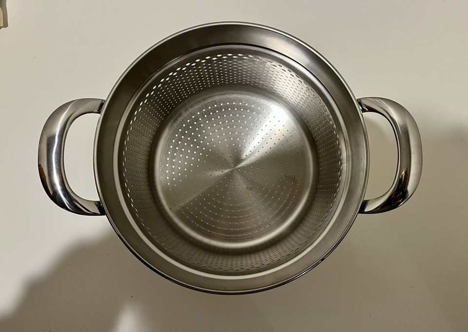Logastina Strainer Stainless Steel Steamer Basket Pasta Insert Colander ...