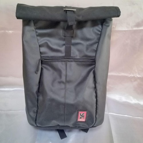 mc32 Chrome Black Roll Top Backpack | eBay