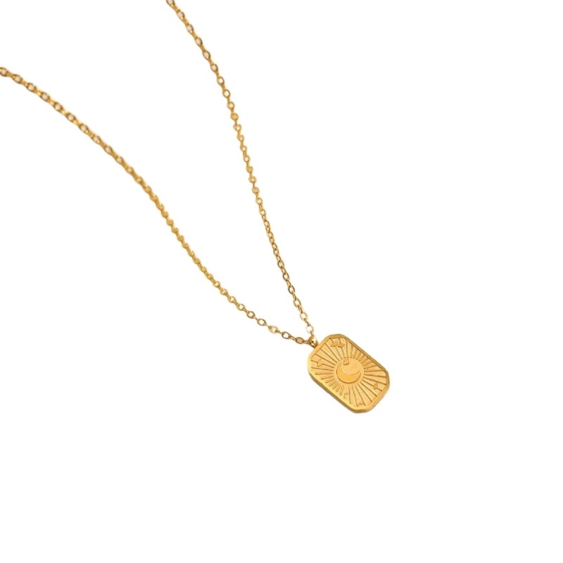 Stainless Steel Waterproof Star Pendant Necklace with Pearls Chain for ...