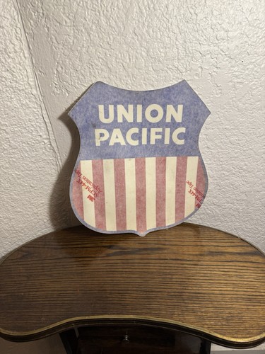 Vintage Union Pacific Railroad Shield Decal – 3M Scotchlite | eBay