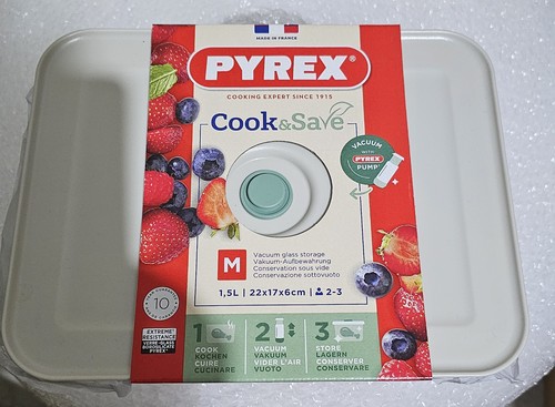 Pyrex 1.5 L Glass Storage Dish Cook & Save Range - Pyrex Vacuum Storage ...