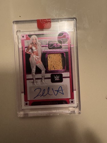 wwe 2024 FOTL Three Count zelina vega Pink Patch relic auto /10 | eBay