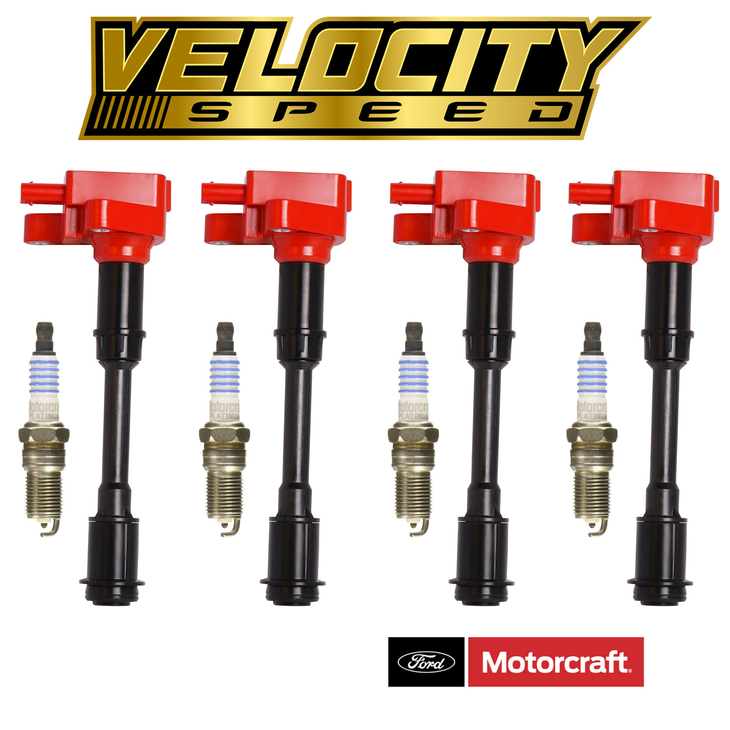 Fits 2013-2016 Ford Escape Motorcraft spark plugs + UF674 Energy ...