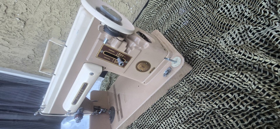 Singer 301 Mocha & Cream Sewing Machine | eBay