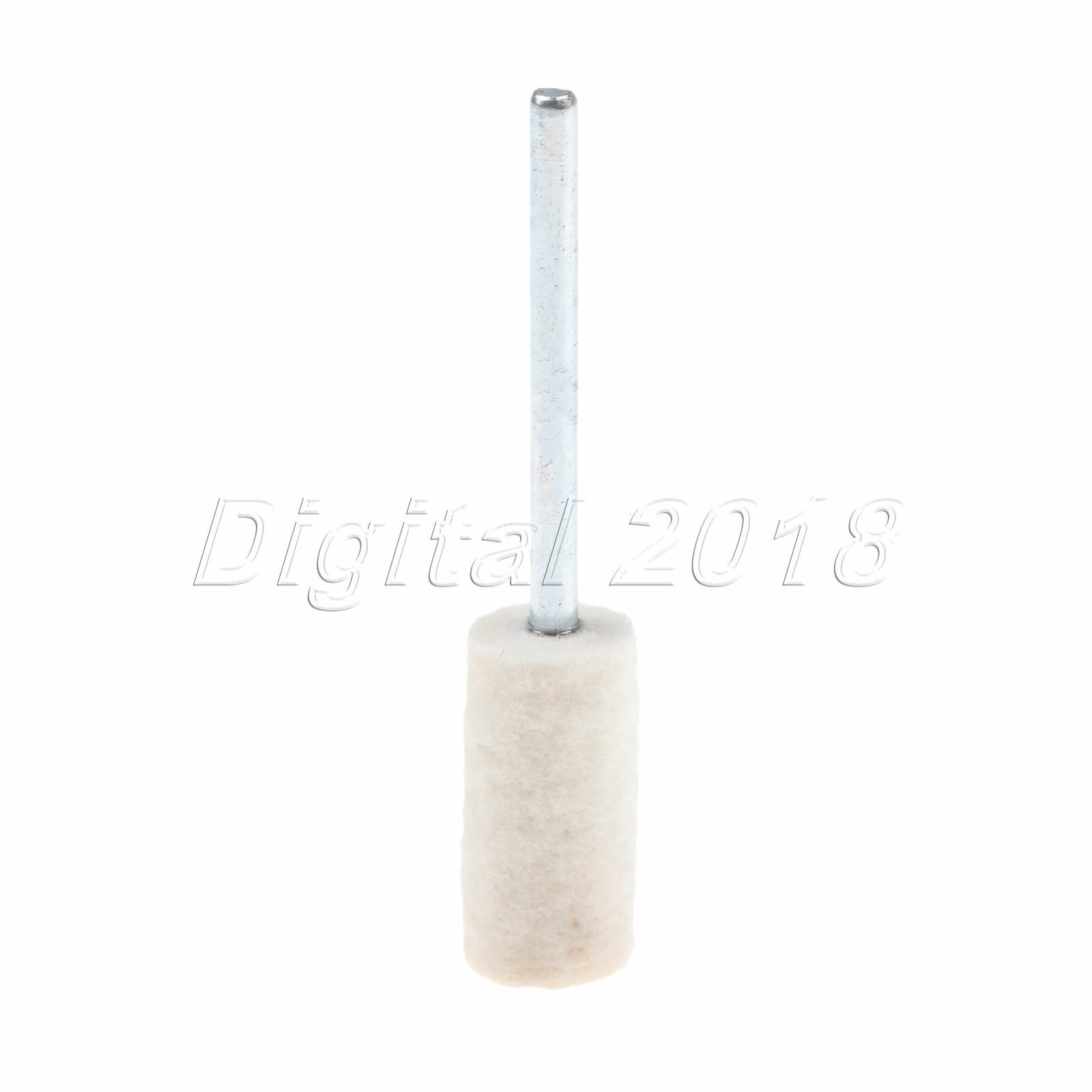 12X Cylindrical Wool Polishing Grinding Head Shank Buffing Carving ...