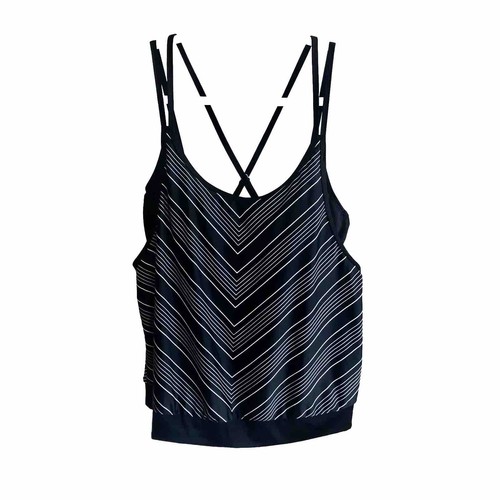 New Athleta UPF 50+ chevron black/ white tankini. Size 36B/C. Beach ...