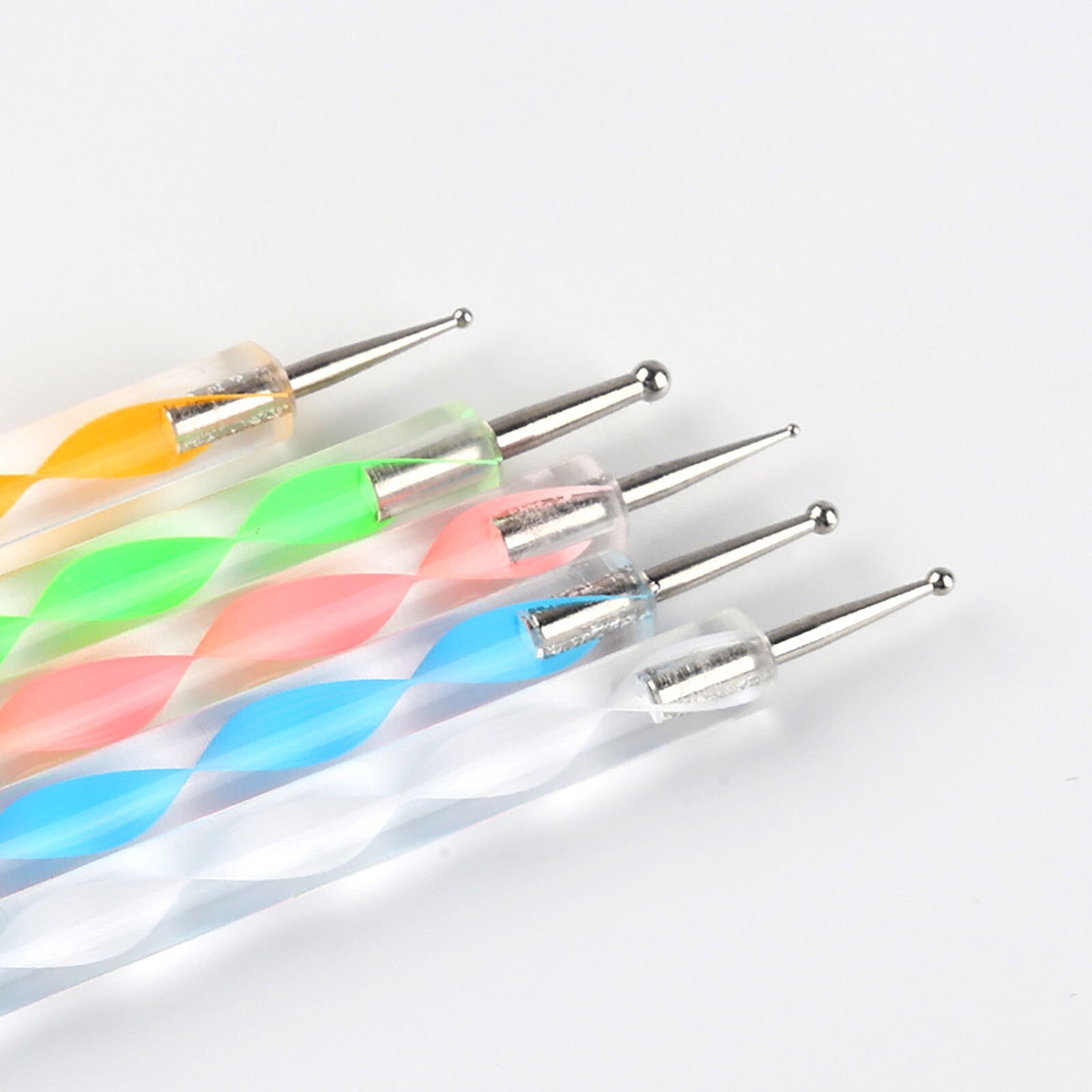 5PCS Dotting Pens With 3 PCS Nail Painting Brushes, Nail Art Design ...