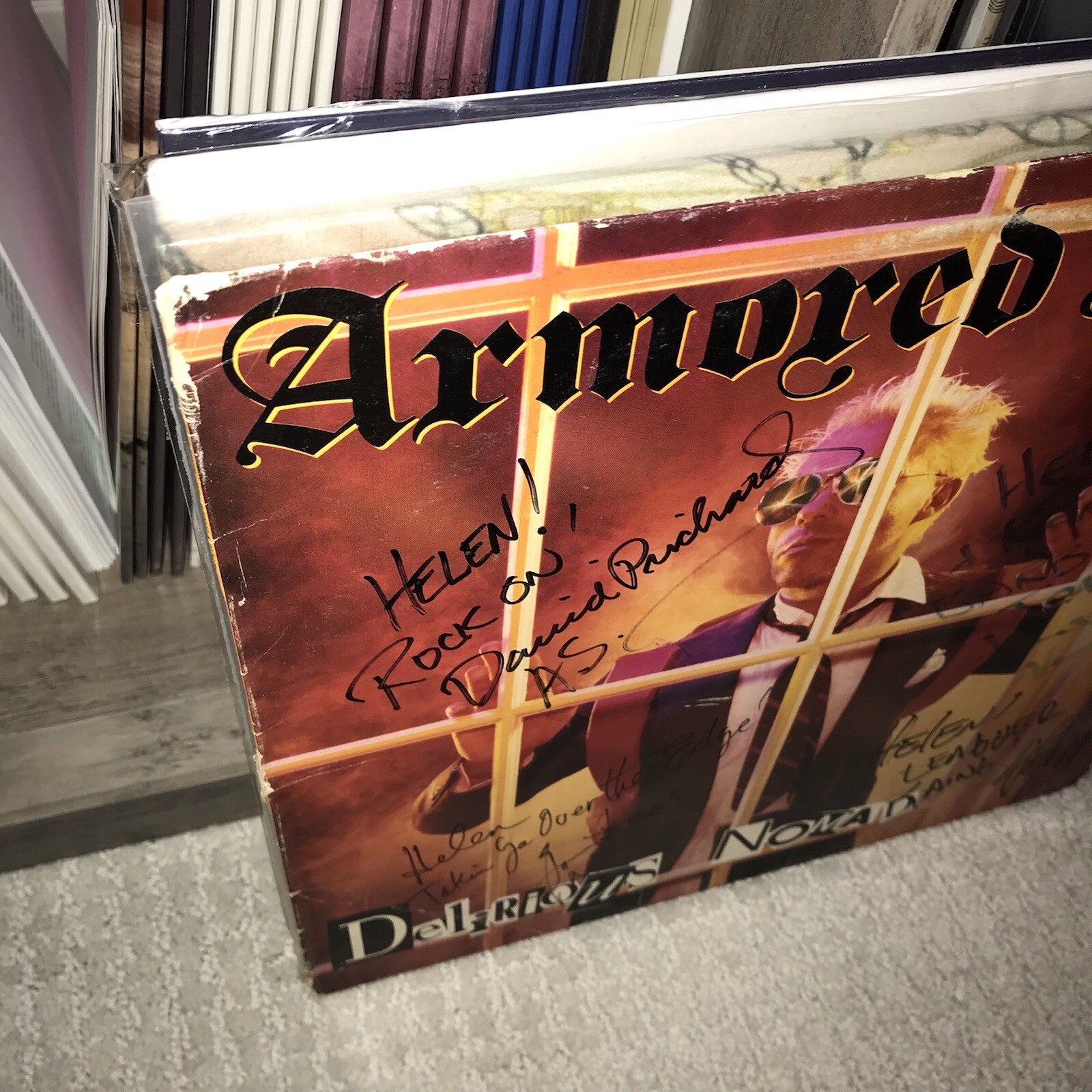 SIGNED x4 Armored Saint Vinyl Record David Prichard John Bush Joey Vera ...