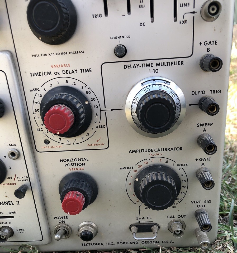 Tektronix Type 547 Oscilloscope 1A2 Dual-Trace Plug-in Unit Works 2 ...