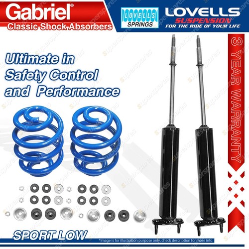 2 Front Sport Low Gabriel Classic Shocks + Lovells Springs for Nissan ...