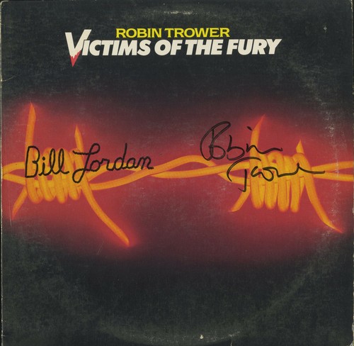 2x ROBIN TROWER + Bill Lordan SIGNED VINYL RECORDS (PROCOL HARUM) ACOA ...