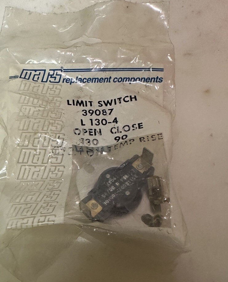 Mars 39087 thermodisc Limit Switch Open On Temp Rise 130 Close 90 3L01 ...