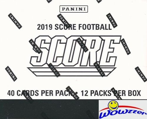 2019 Score Football MASSIVE JUMBO FAT Pack Factory Sealed Box with 480 ...
