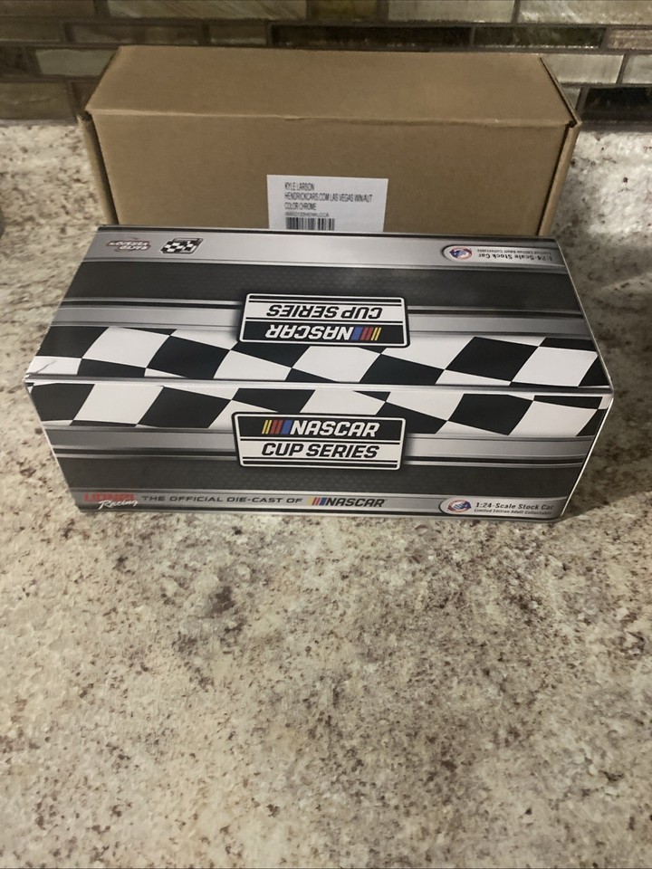 New! 2021 Kyle Larson Las Vegas race win Color Chrome Autographed 7 of ...