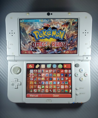 New 3ds XL/LL Pearl White [TOP SCREEN IPS] + 128gb Micro SD Card | eBay