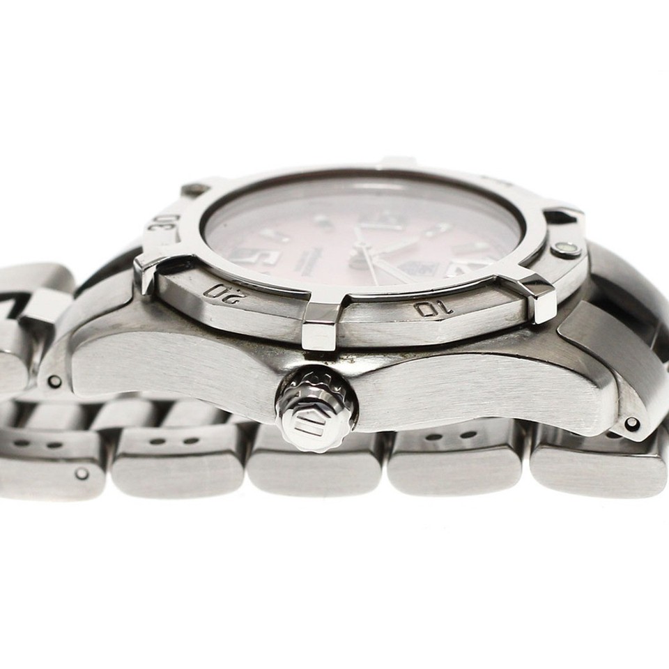 TAG Heuer WN1319 Ladies Quartz Watch Pink Shell Dial Date Used From ...