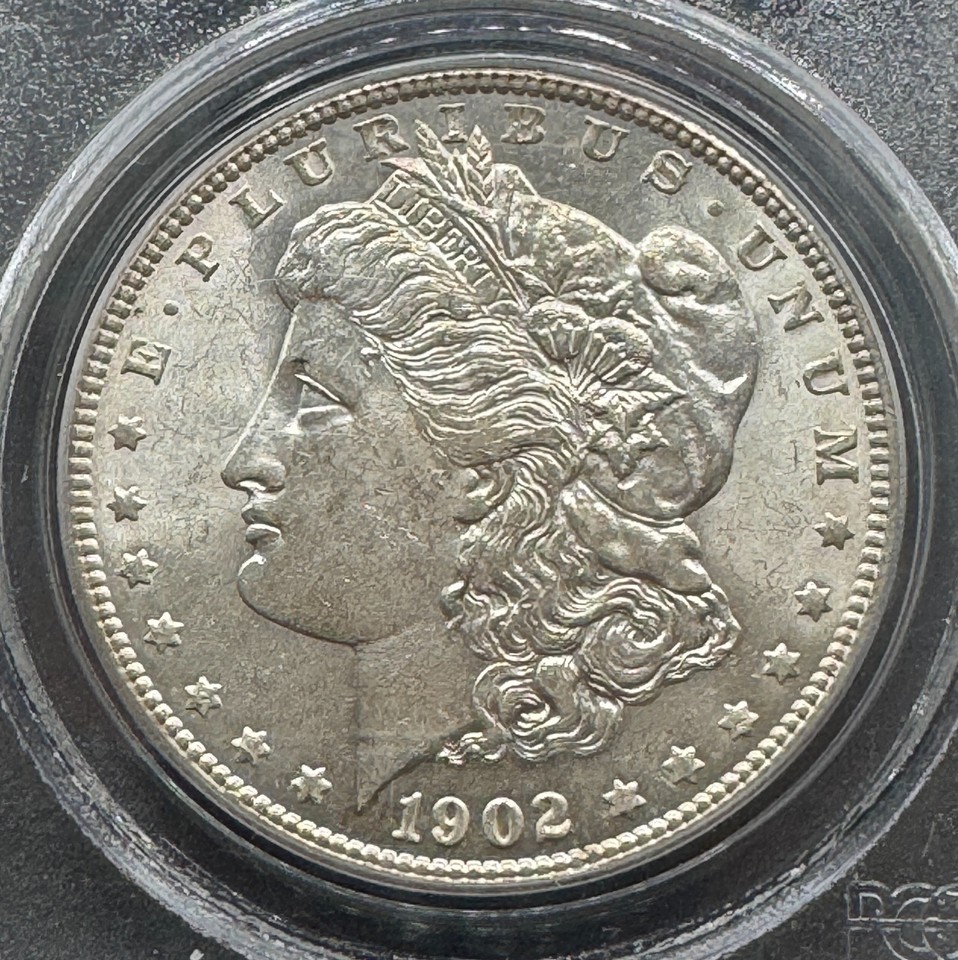 1902 MORGAN SILVER DOLLAR PCGS OGH BLUE LABEL MS61 12EAA25 | eBay