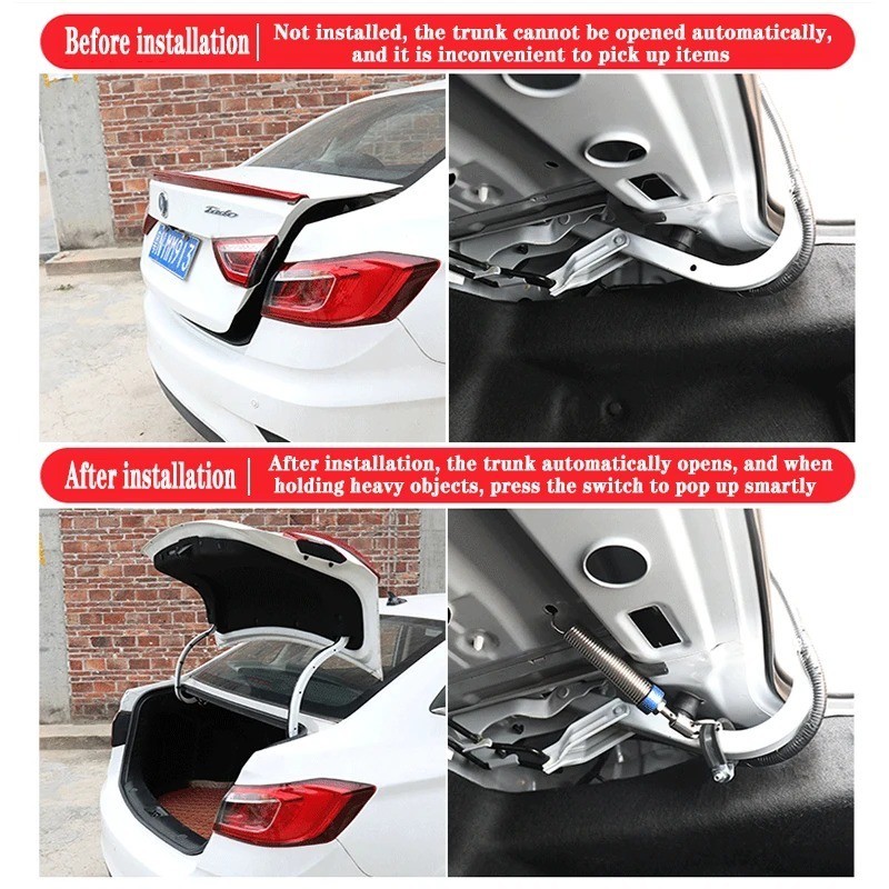 2x Automatic Car Boot Lid Lifting Spring Opening Trunk Lifting Device ...