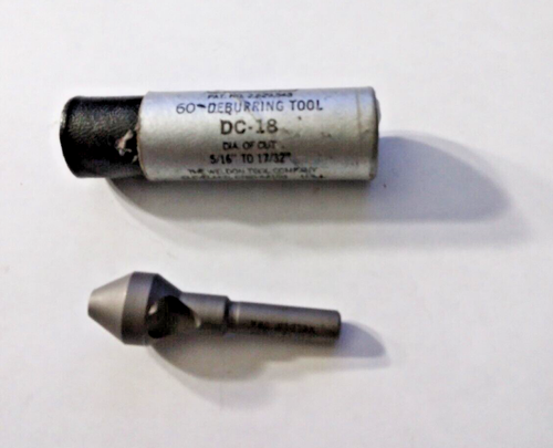 WELDON Countersink # DC-18 ° Degree Deburring Tool Chamfer in Tube NOS ...