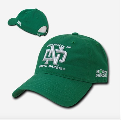 NCAA NDU North Dakota University Fighting Hawks Relaxed Cotton Baseball ...