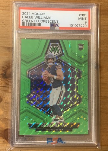 2024 Panini Mosaic - Rookies Fluorescent Green Mosaic Prizm #301 Caleb ...