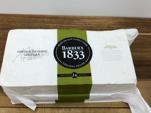 Barber’s 1833 Vintage Somerset Cheddar Cheese 1.2kg Matured For 24 ...