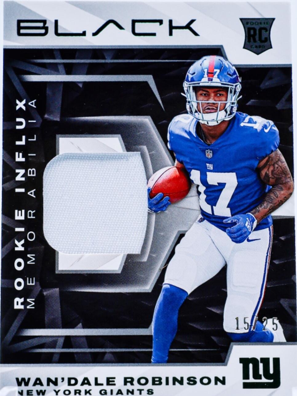 2022 Panini Black - Rookie Influx Materials Wan'Dale Robinson #RIM-WDR ...