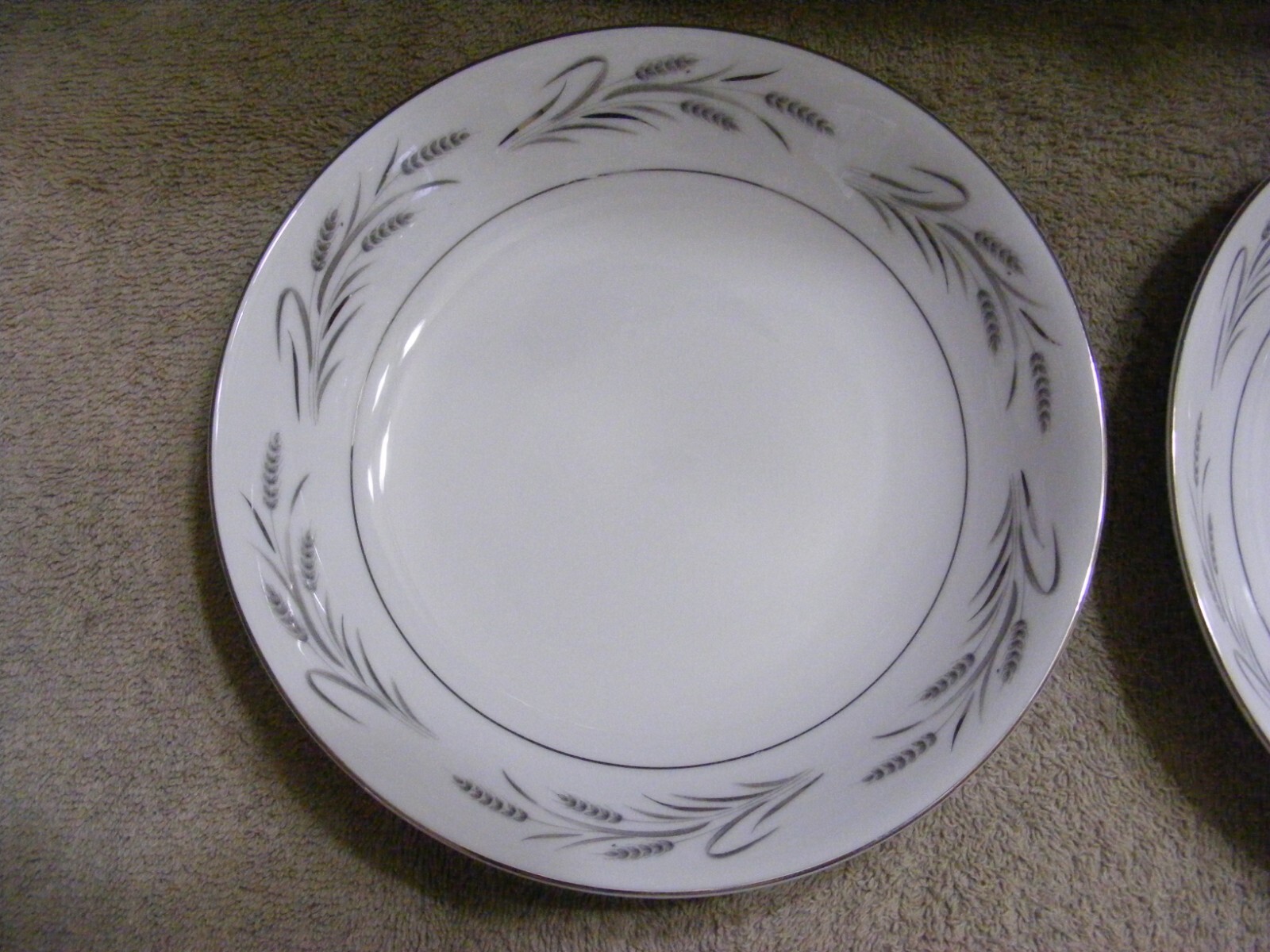 (C) ROYAL M BY YAMAKA JAPAN STERLING WHEAT - SY-107 FLAT SOUP BOWLS ...