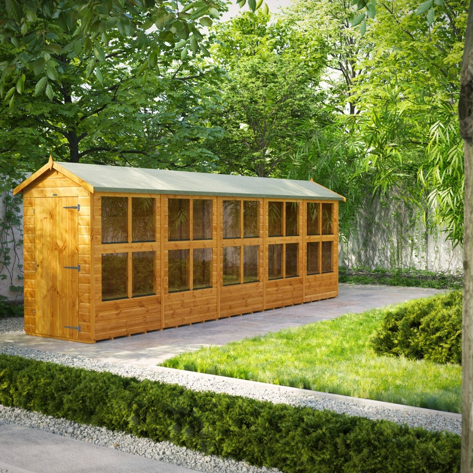 Potting Shed | Power Apex Potting Sheds | Wooden Greenhouse | Sizes ...